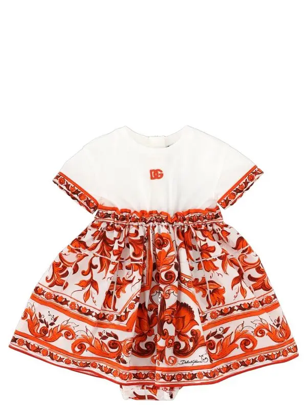 Dolce & Gabbana Printed Dress With Integrated Bloomers - Multicolour
