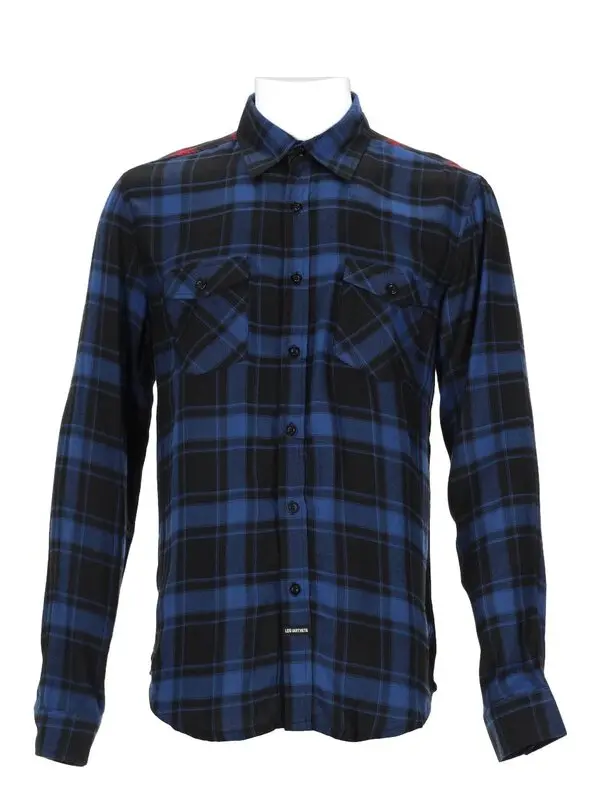 LES ARTISTS Camicia Con Logo Plaid Shirt - Multicolour
