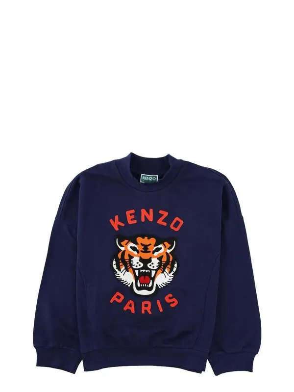 Kenzo Tiger Print Sweatshirt - Blue