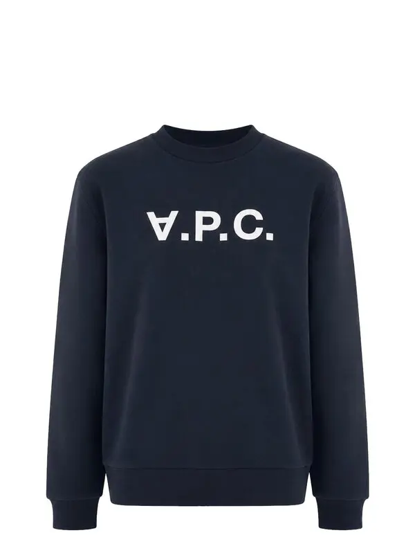 A.p.c. Organic Cotton Sweatshirt With Logo - Multicolour