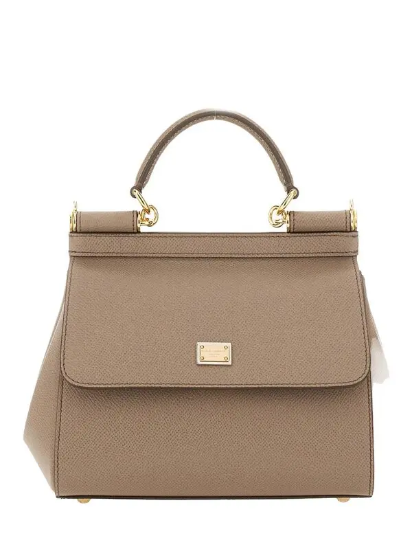 Dolce & Gabbana Sicily Medium Top Handle Bag - Brown