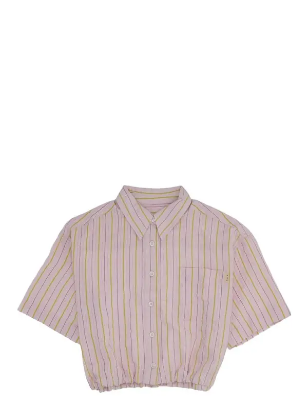 BELLEROSE Striped Cropped Shirt - Multicolour