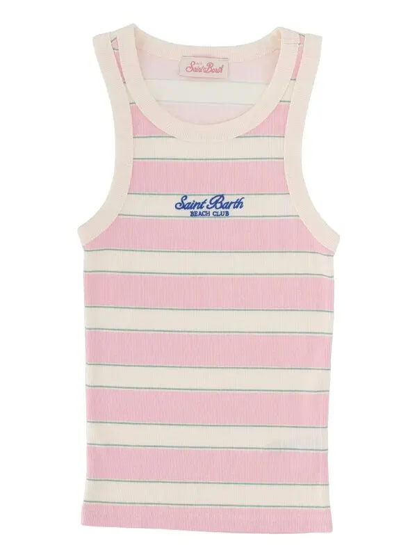 MC2 SAINT BARTH Ada" Logo Tank Top - Multicolour