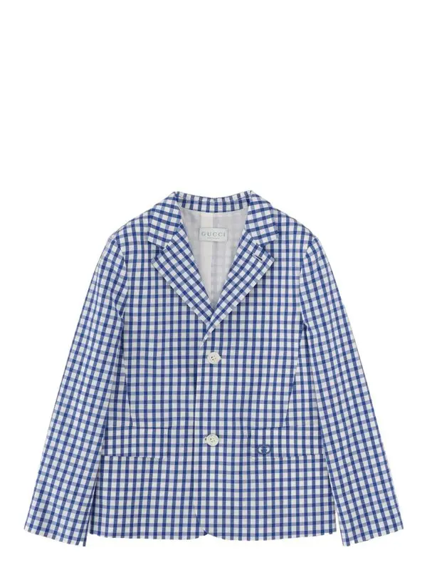 Gucci Gingham Checked Blazer - Multicolour