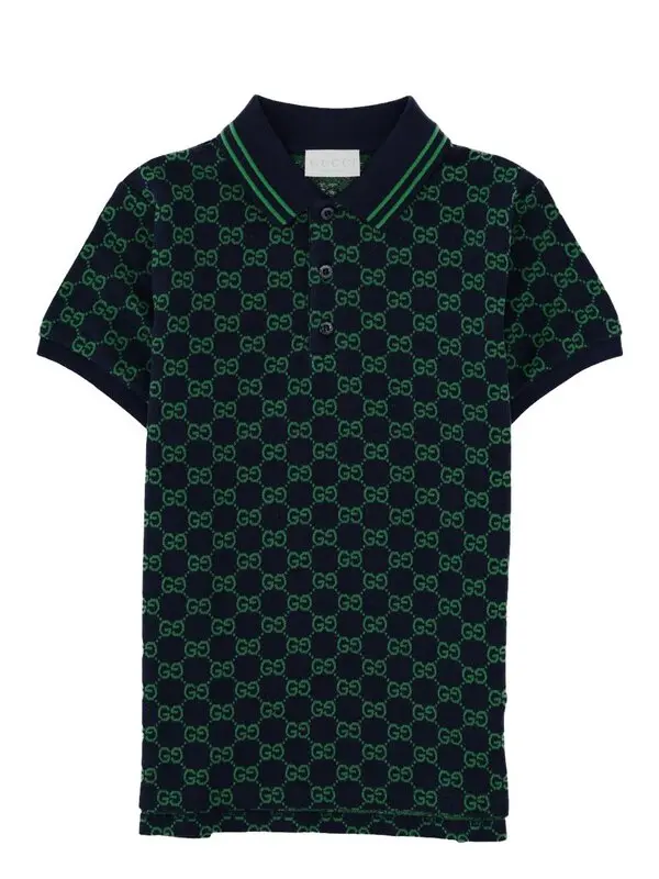 Gucci Gg Cotton Piqué Polo Shirt - Multicolour