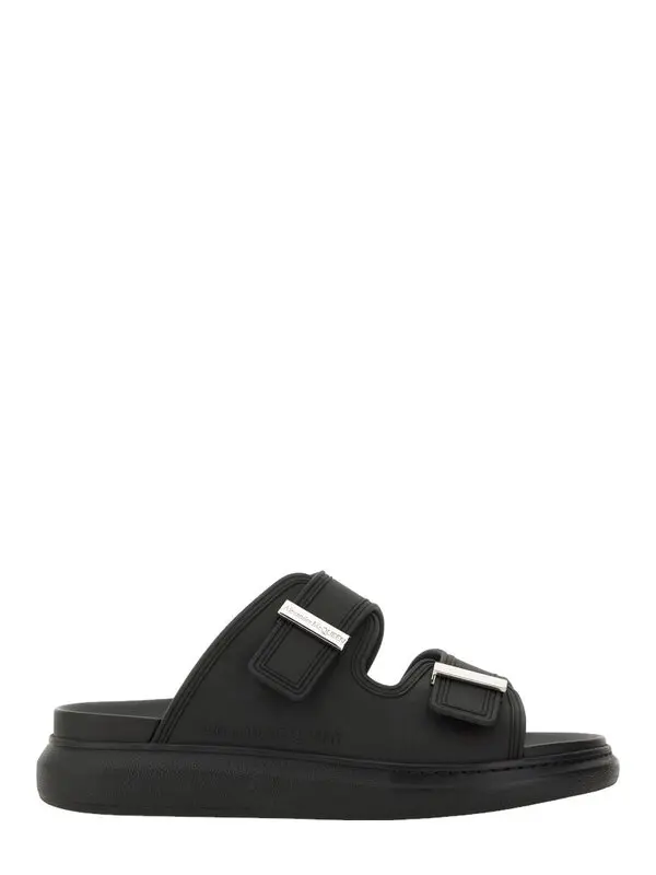 ALEXANDER MC QUEEN Hybrid Double Buckle Sandals - Black