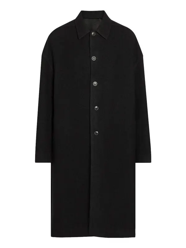 Rick Owens Brad Wool Coat - Black