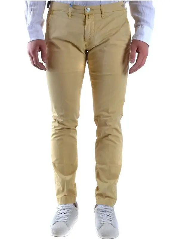 Jacob Cohen Embroidered Logo Casual Pants - Green