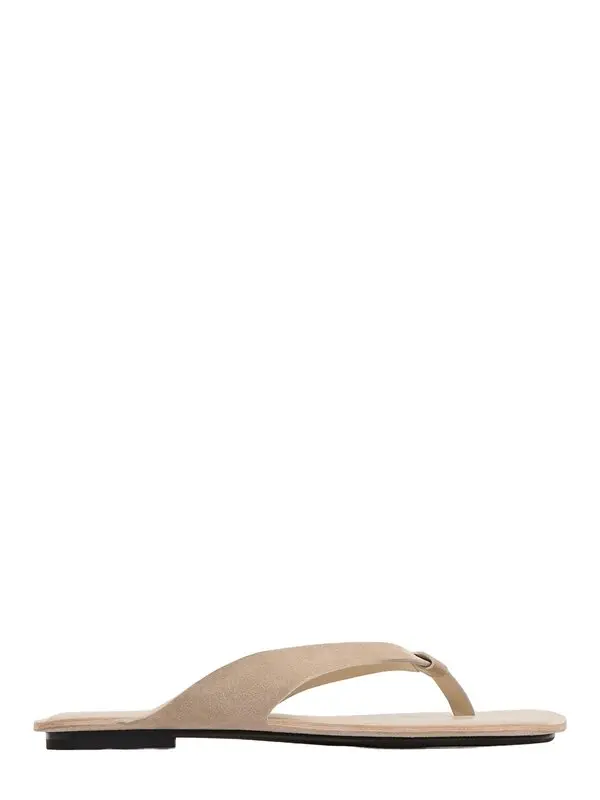 ST. AGNI Suede Opanka Slide - Papyrus