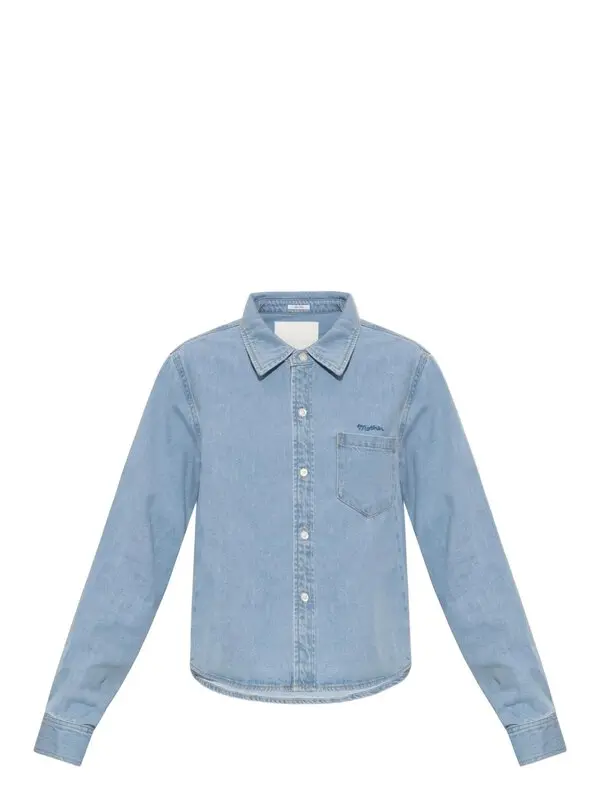 MOTHER Honor Roll' Denim Shirt - Blue