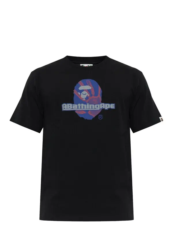 A BATHING APE T-shirt With Logo - Black