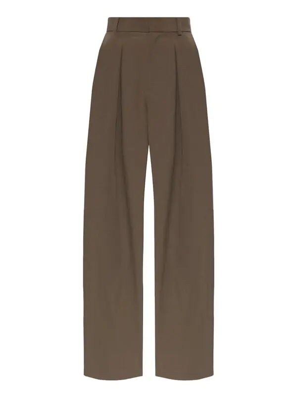 MAISON MARGIELA High-waisted Wide-leg Trousers - Brown