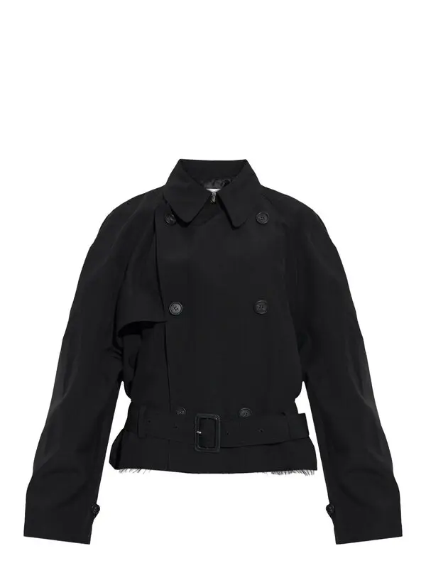 MAISON MARGIELA Raw Finish Double-breasted Jacket - Black