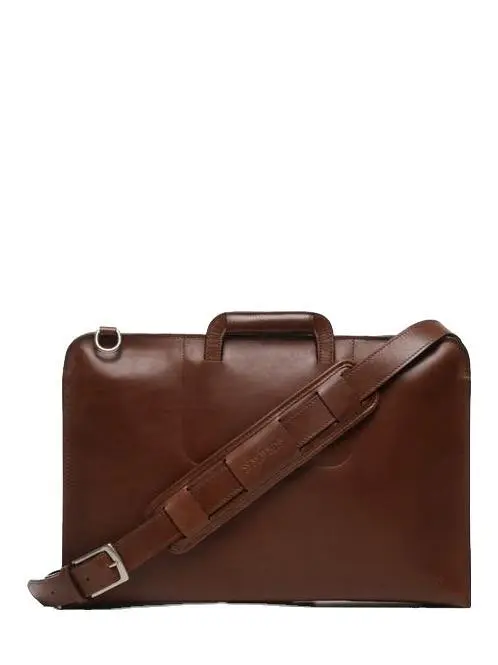 KORCHMAR Jackson Leather Briefcase - Brown