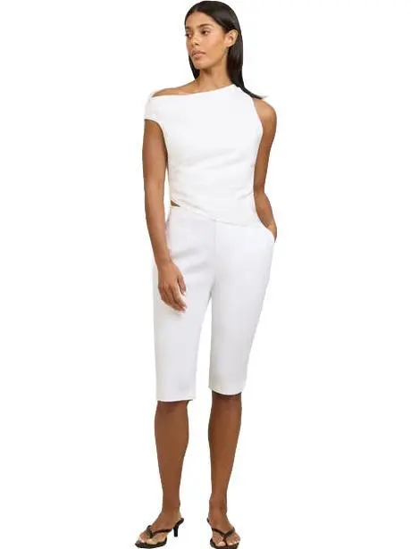 Onia Slim Fit Capri Pants - White