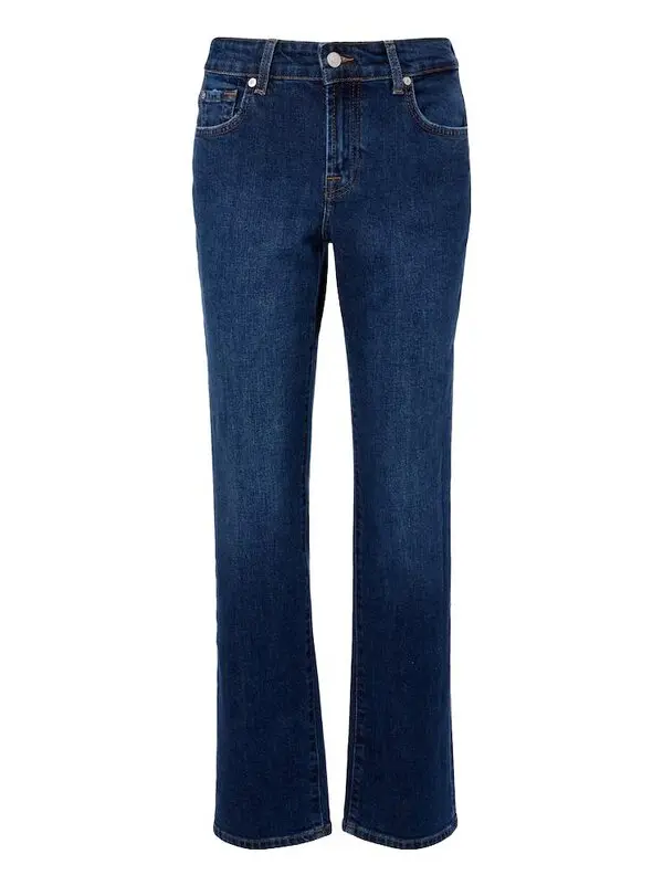 7 For All Mankind Calie Straight Jeans - Blue