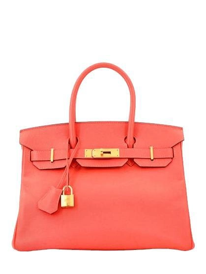 Hermès Birkin Handbag Epsom With Gold Hardware 30 - Red