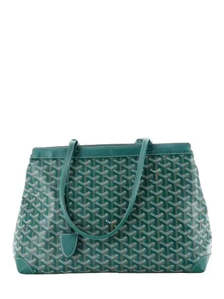 Goyard Bellechasse Bag Coated Canvas Pm - Green