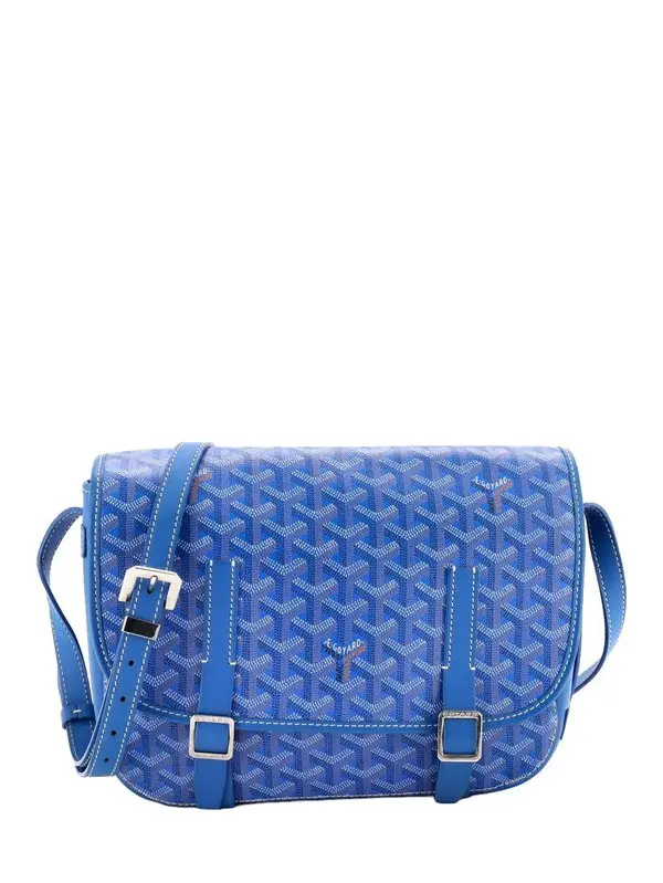 Goyard Belvedere Messenger Bag Coated Canvas Mm - Blue