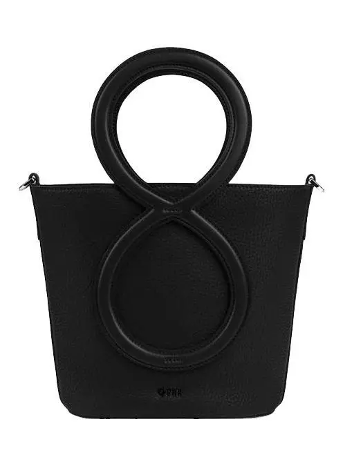 FINI Inty" Handbag With Hoop Handle - Black