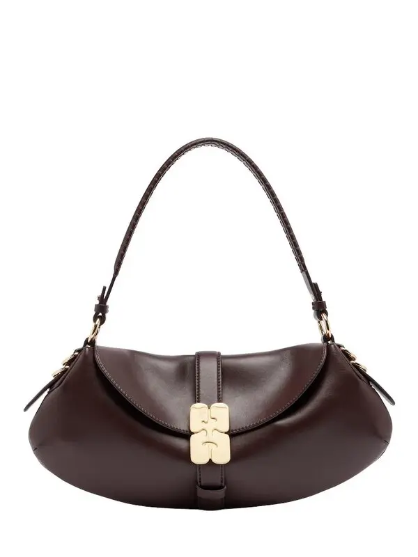 GANNI B-kat Small Shoulder Bag - Brown