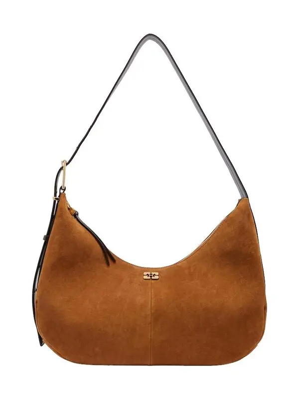 GANNI Medium Shoulder Bag - Brown