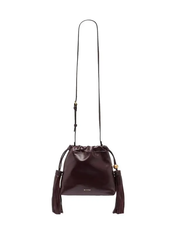 Etro Kalispera Mini Leather Crossbody Bag - Purple