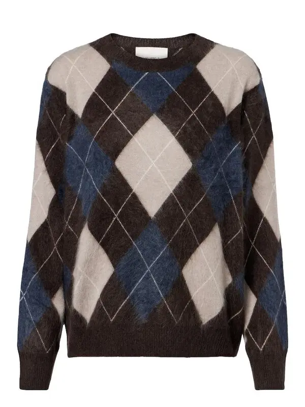LISA YANG Margy Argyle Cashmere Sweater - Multicoloured