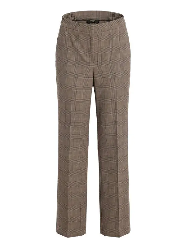 TWINSET Prince Of Wales Check Trousers - Brown