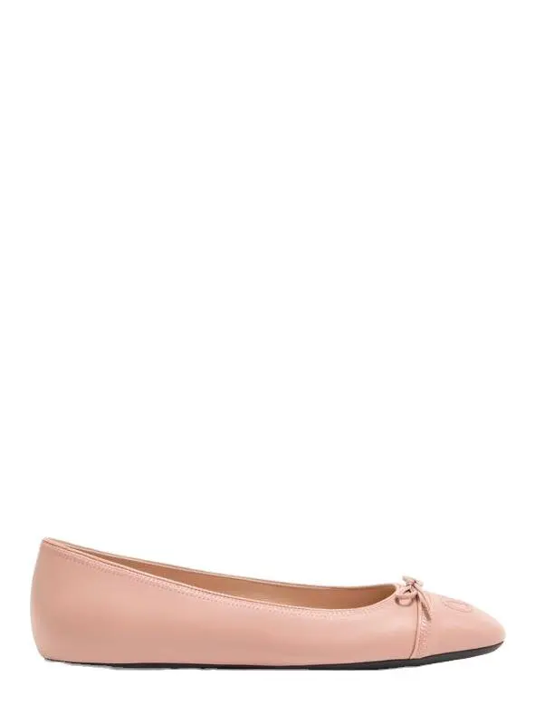 Valentino Garavani Nappa Leather Ballerinas With Vlogo Signature - Phard