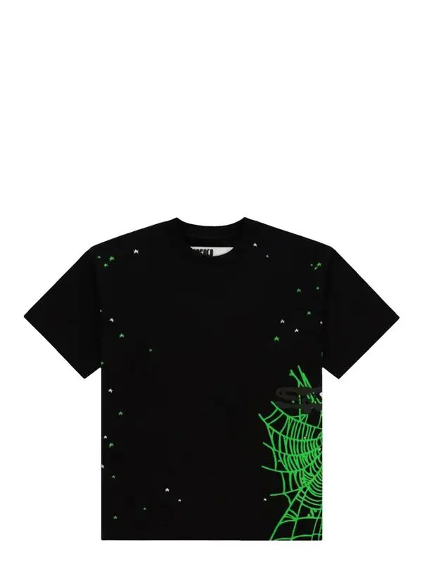SP5DER Heavy Web Tee Shirt - Black