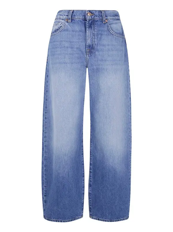 Seven For All Mankind Bonnie" Wide Leg Jeans - Blue