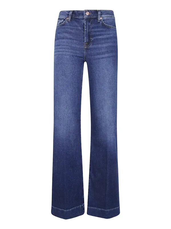 Seven For All Mankind Straight Leg Jeans - Blue