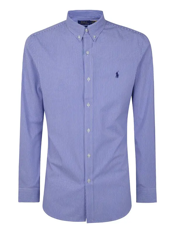 Polo Ralph Lauren Shirt Long Sleeve "sport Shirt - Blue