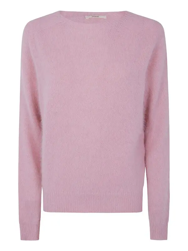 NUUR Alpaca Blend Boxy Sweater - Pink