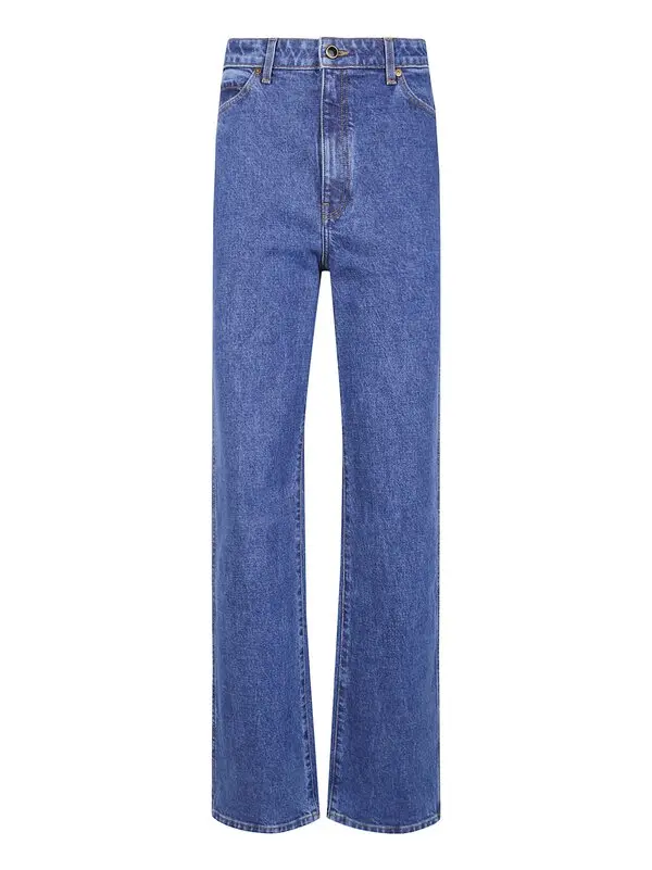 Khaite Danielle Straight Leg Jeans - Blue