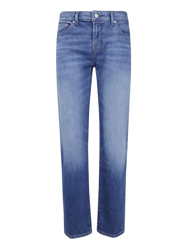Seven For All Mankind Calie" Classic Stretch Denim Jeans - Blue