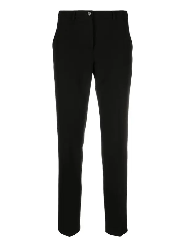 SEVENTY VENEZIA Slim Pants With Side And Back Pockets - Black