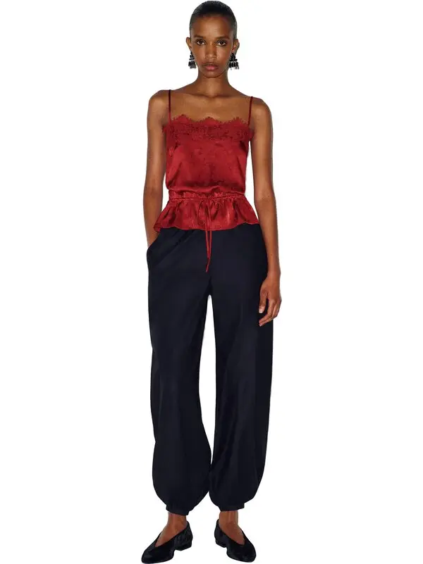 REFORMATION Silvia Top Lace - Red