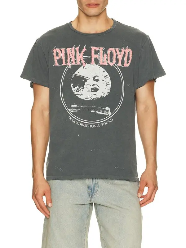 MadeWorn Pink Floyd Tee In Black - Dusk