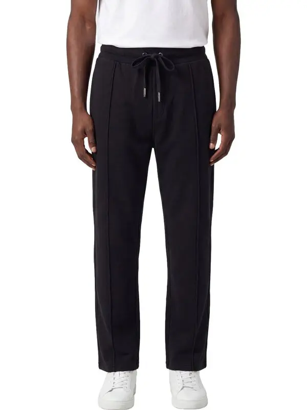 Dolce & Gabbana Cotton Jogging Trousers With Drawstring And Slit Pockets - Black
