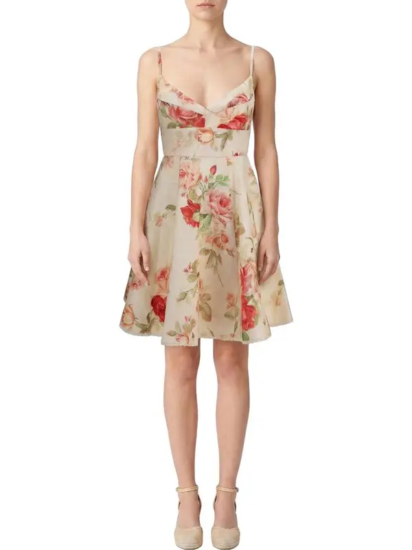 Zimmermann Roselight Linen Mini Dress - Cream