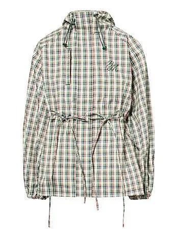 DAMSON MADDER Liu Check-pattern Woven Raincoat - Multi