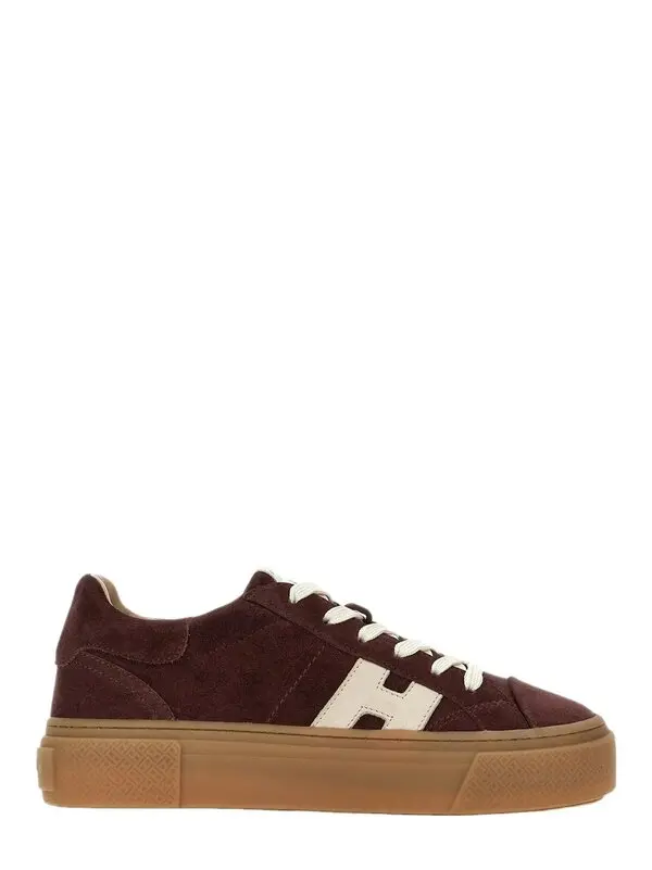 Hogan Crosswind Suede Sneakers - Brown