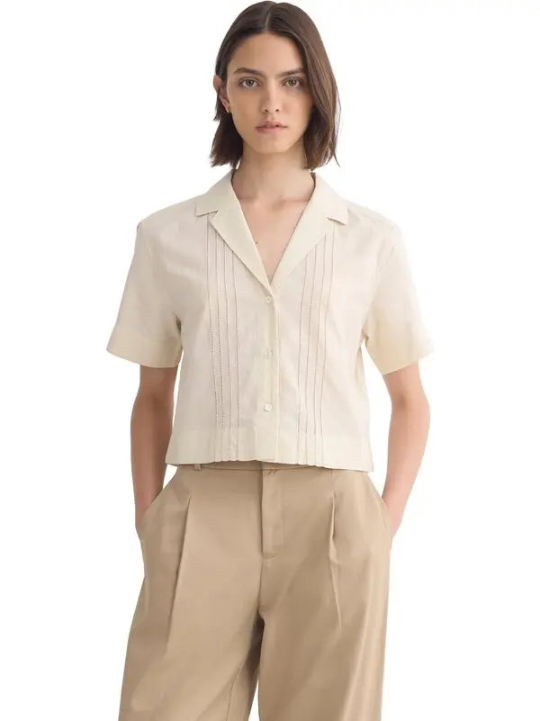 Everlane Cotton Gauze Resort Shirt - Birch