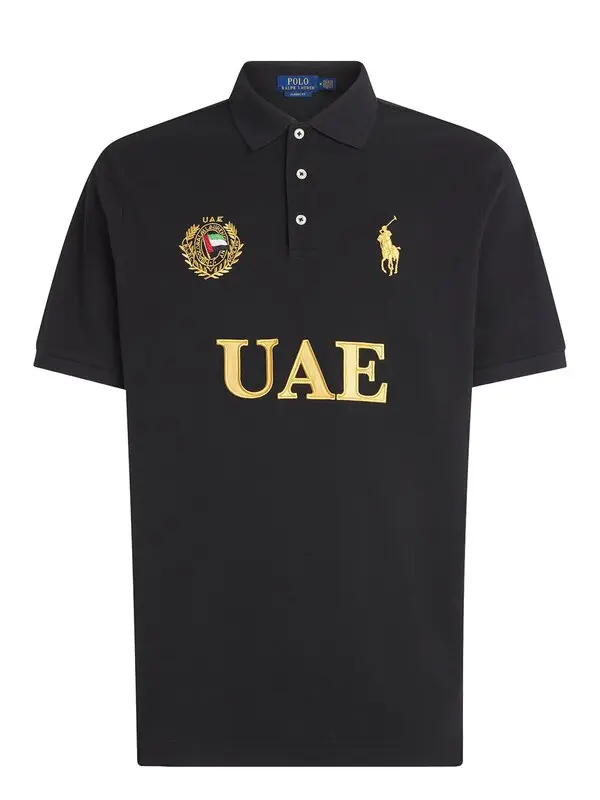 Polo Ralph Lauren Cotton Uae Polo Shirt - Black
