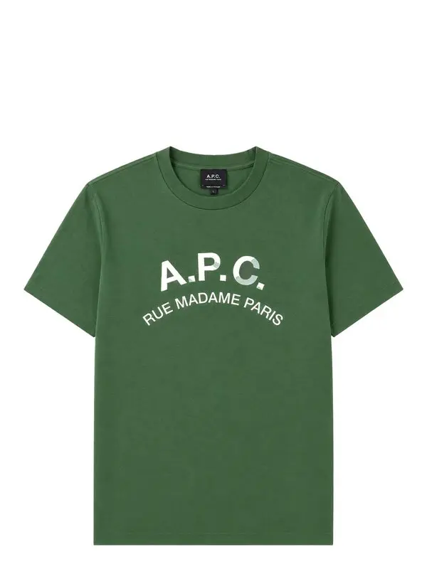 A.p.c. T-shirt Con Logo - Green