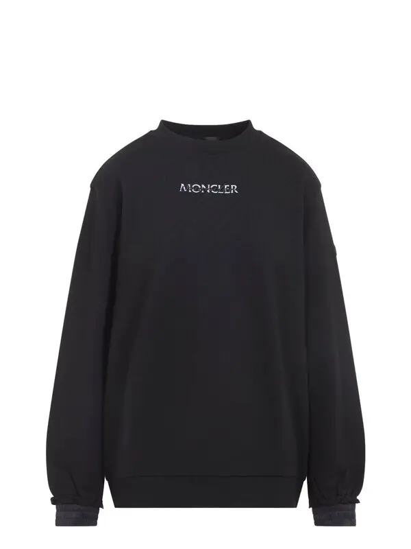 Moncler Polyamide Sweatshirt T-shirt - Black