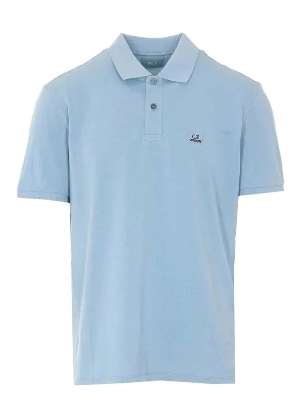 C.P. COMPANY C. P. Company Short Sleeve Polo Shirt - Light Blue