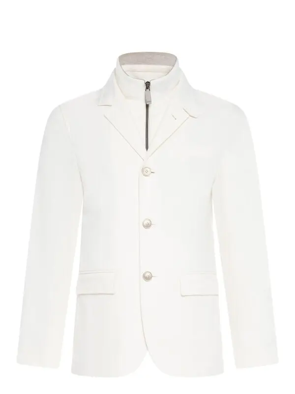 Herno Silk-cashmere Formal Blazer - Chantilly